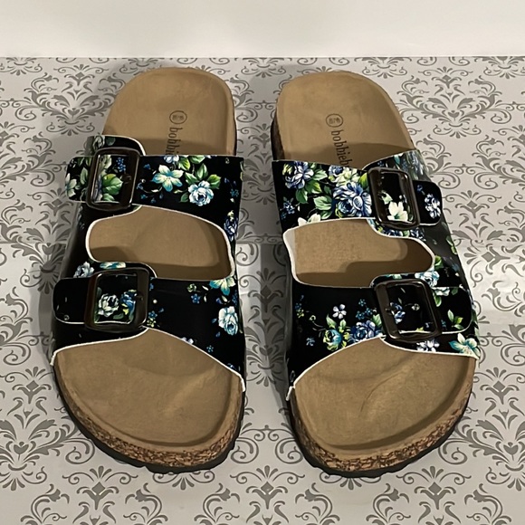 Bobbie Brooks | Shoes | Bobbie Brooks Slip In Floral Sandals | Poshmark